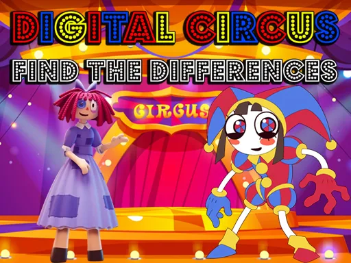 Digital Circus Find The Differences | Play HTML5 Games with Game for Kids
